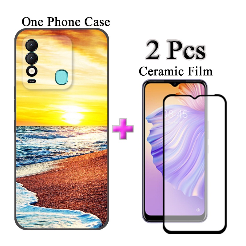 2 IN 1 Tecno Spark 8 KG6 KG6k Spark 8T KG6p Printed Case Cartoon Back ...