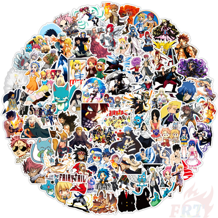100Pcs/Set Fairy Tail Series A Stickers Waterproof DIY Fashion Decals ...