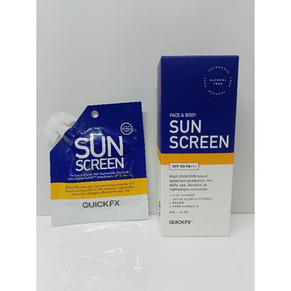 QUICKFX Face&body Sunscreen SPF50 | Shopee Philippines