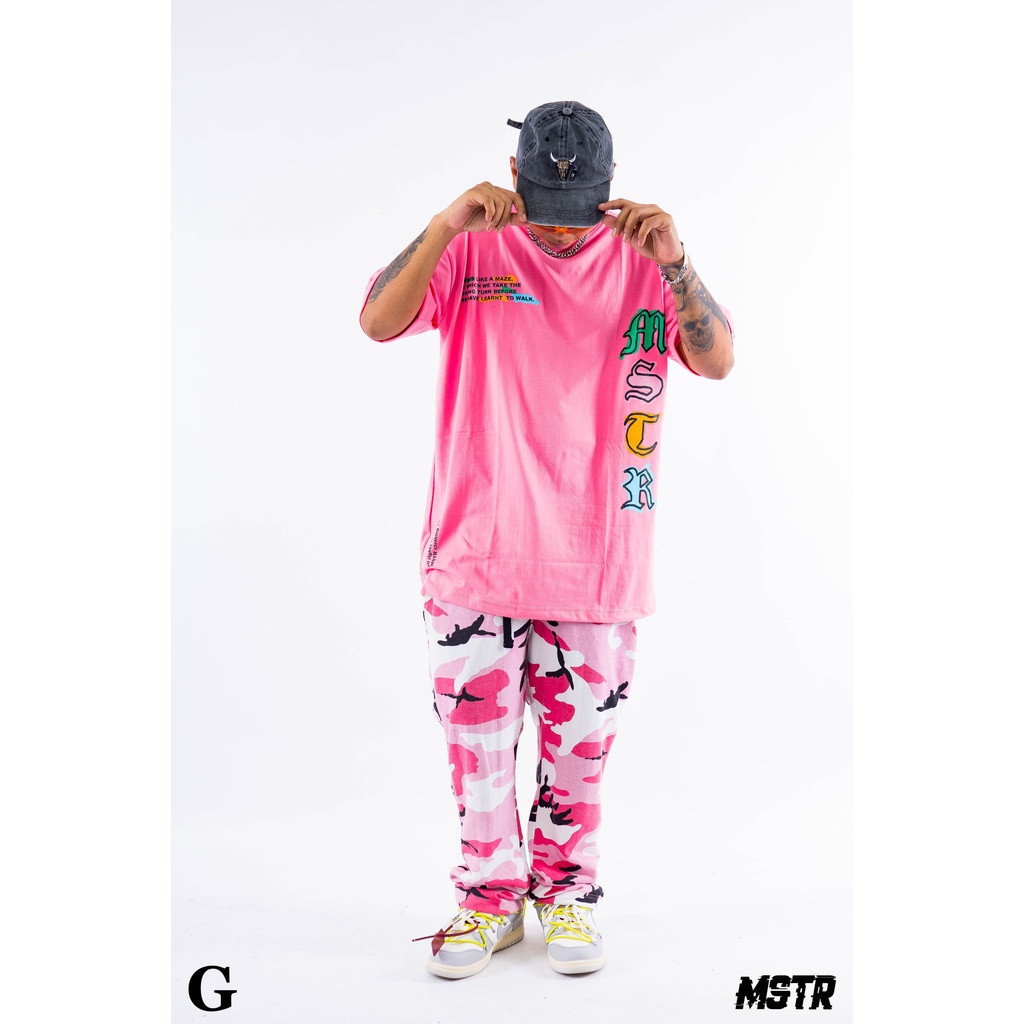 MSTR CO. - GOLD COLLECTION V1 "MAZE" Men T-Shirt (Pink) | Shopee ...