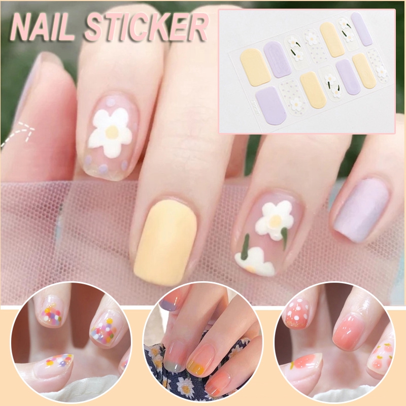 (Not UV Sticker) DQ19-38 Finger DIY Normal Nail Sticker Fashion Regular ...