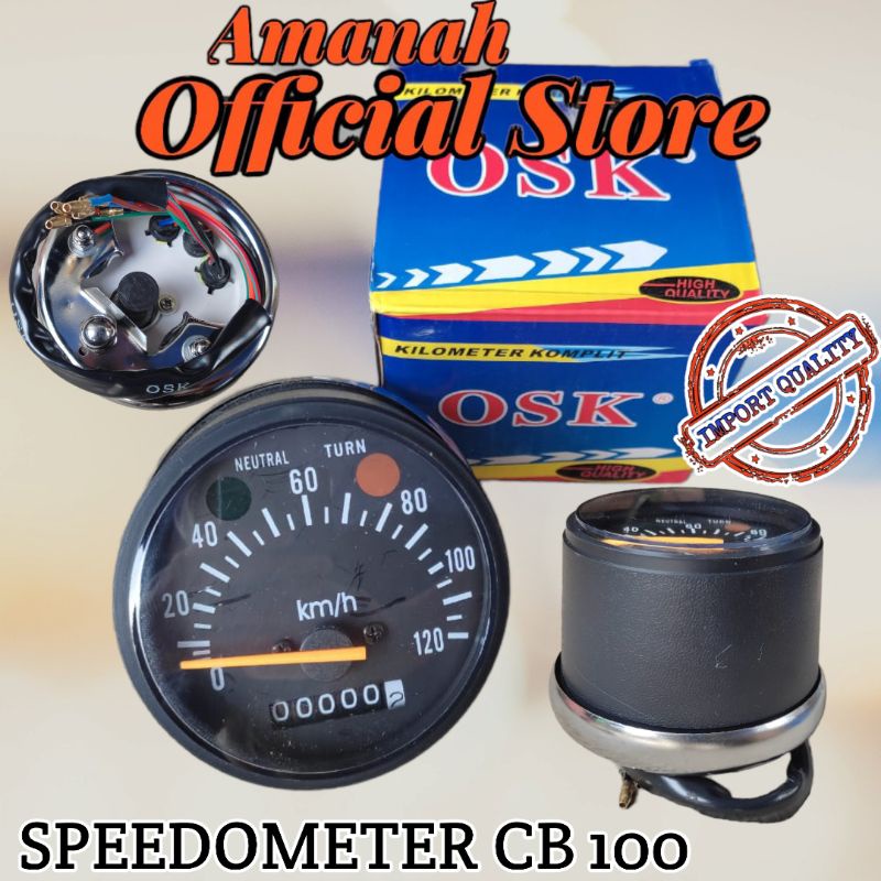 Custom round Speedometer Speedometer japstyle caferacer bober cb 100 ...