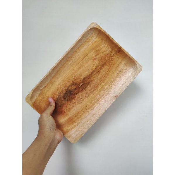 KAYU (PR) Mahogany Wooden Tray Model 30*20 cm / Aesthetic Tray Tray ...