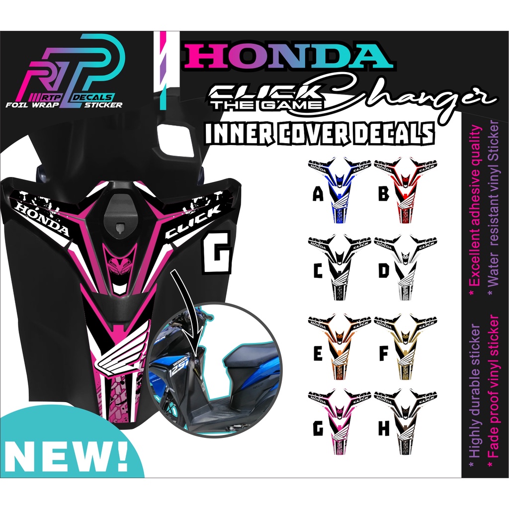 Honda Click Inner Body Printed Decals Sticker | Shopee Philippines