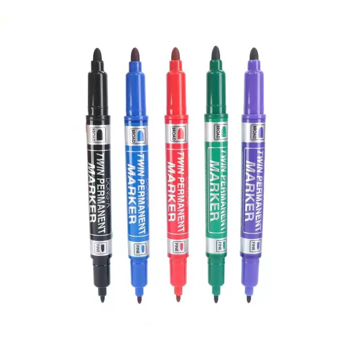 Dong-A Twin Permanent Marker Fine Broad | Shopee Philippines