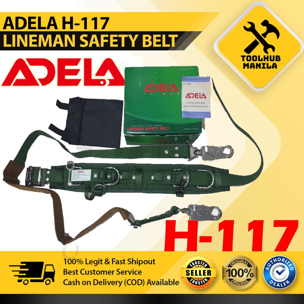 ADELA H117 Original Lineman Belt H-117 (Made in Taiwan) Automobile ...
