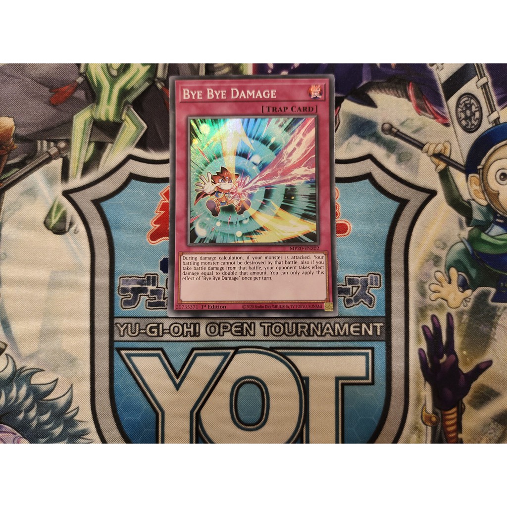Genuine Yugioh Card - Bye Bye Damage - MP20-EN202 - Super Rare 1st Edition | Shopee Philippines