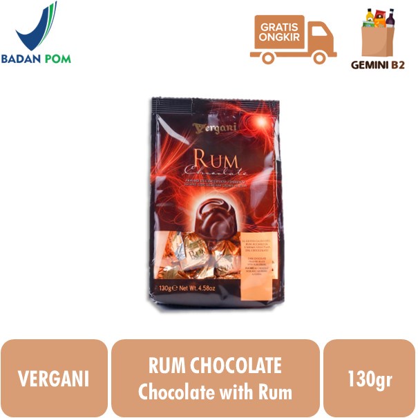Vergani Rum Chocolate/Italian Chocolate Filled With Rum Cream 130GR ...
