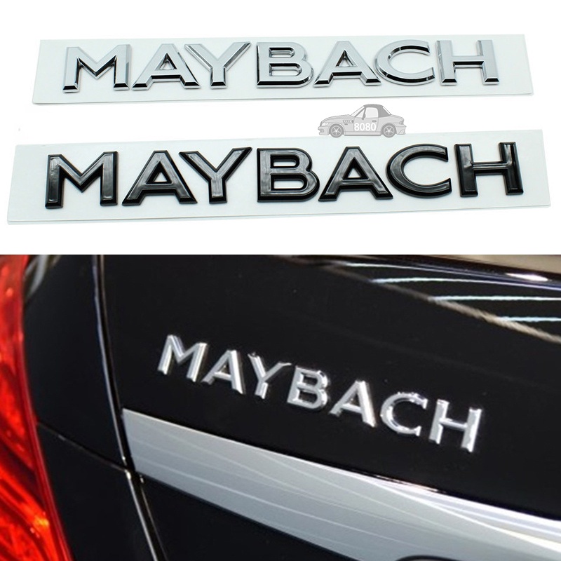 ABS MAYBACH Logo Car Body Emblem Sticker Auto Rear Trunk Decorative ...