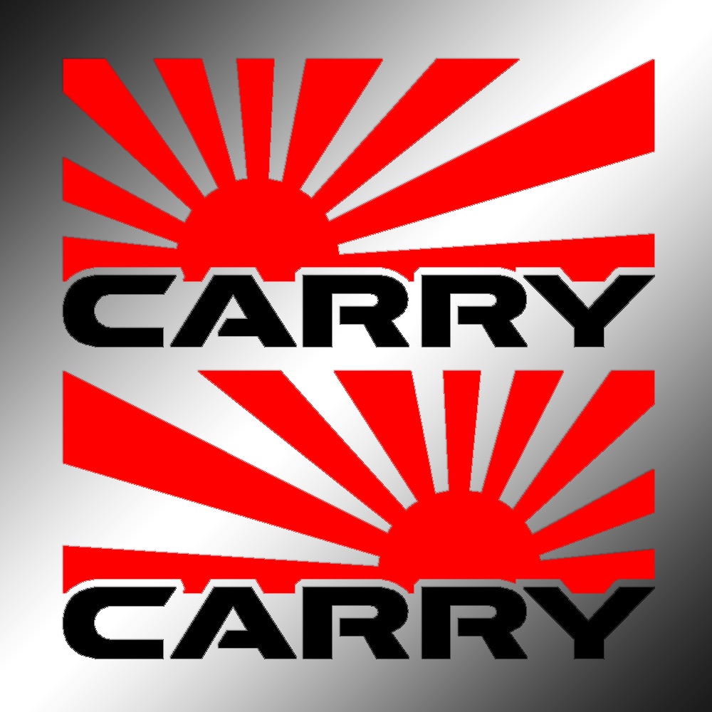 2X Stickers Suzuki Carry Japan | Vinyl Die Cut | Dual Colors | Rising ...