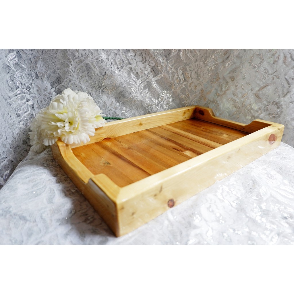 KAYU Unique Pine Wood Serving Container Tray uk 30x40 | Shopee Philippines