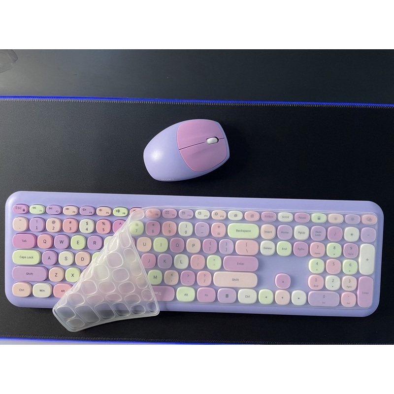 Original Mofii 666 Mixed Color Keycap 2 4ghz Wireless Keyboard And Mouse Combo Set For Home