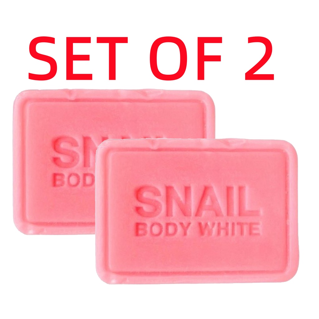 . SET OF 2 Snail Body White Collagen Soap x 10 Whitening Soap (UNSACHET ...
