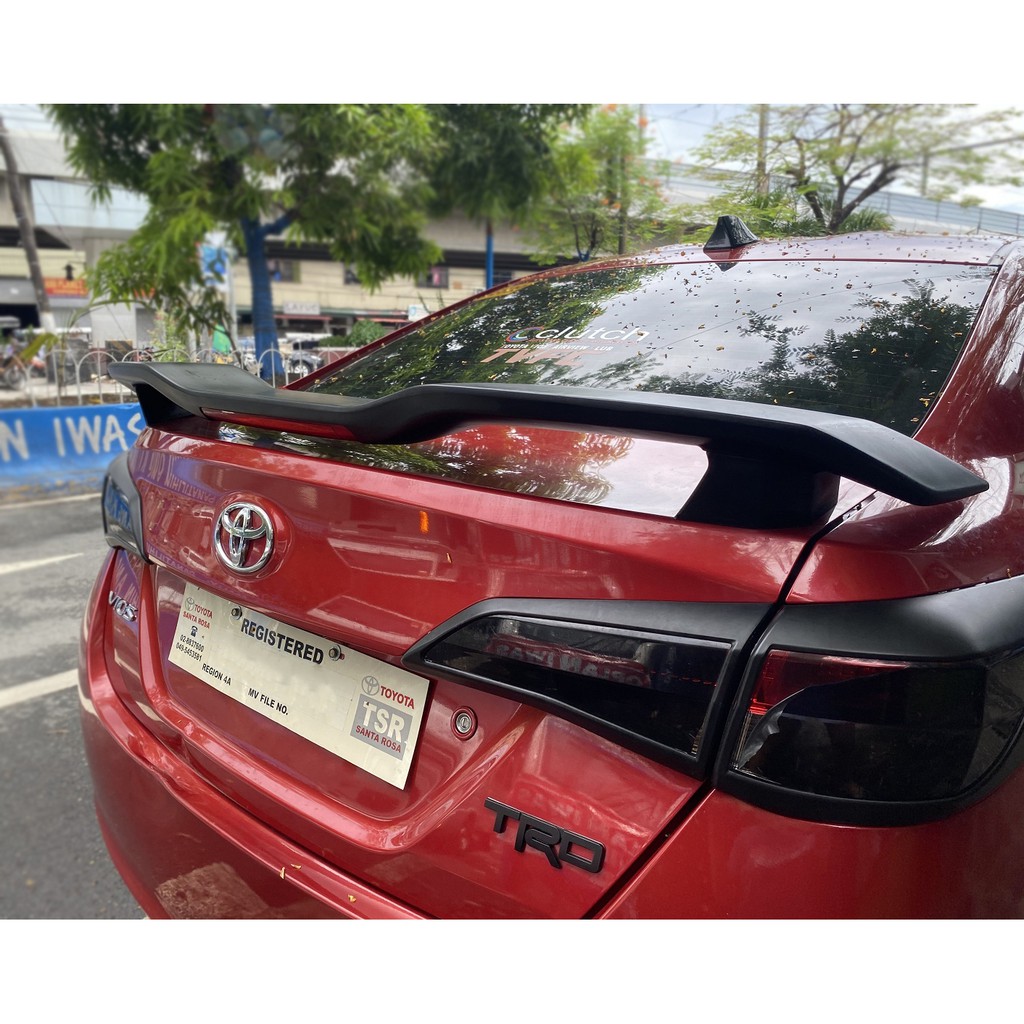 Modulo Unpainted Spoiler with 3rd Brakelight for Toyota Vios | Shopee ...