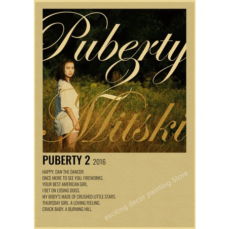 Singer Mitski Posters Be The Cowboy Retro Kraft Paper Vintage Room Home Bar Cafe Decor Gift ...