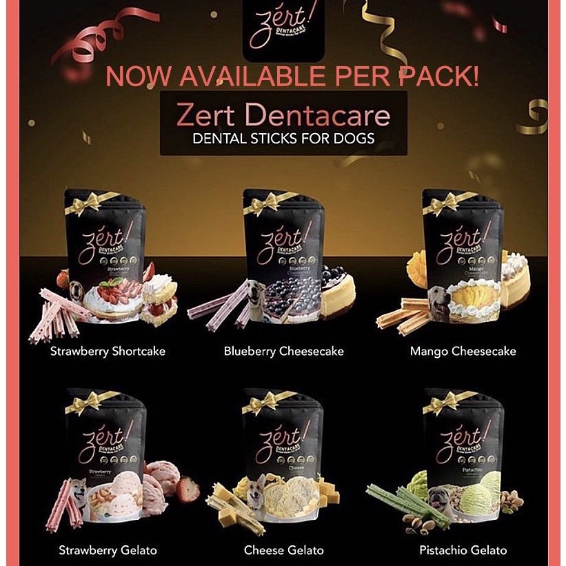 All Stages Adult Puppy 148g Zert Dentacare Dessert Dog Dental Sticks ...