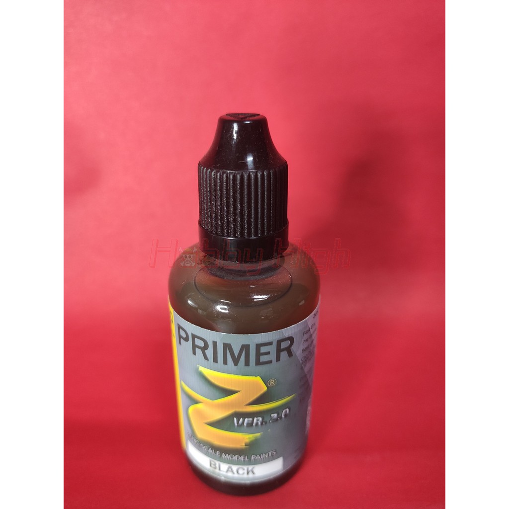 Zurc Plastic Model Paint PG 2K Primer Black 50ML | Shopee Philippines