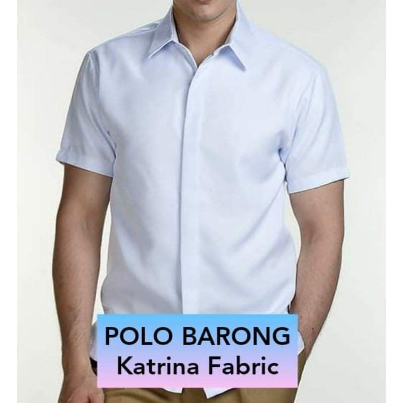 school uniform polo barong Katrina fabric | Shopee Philippines