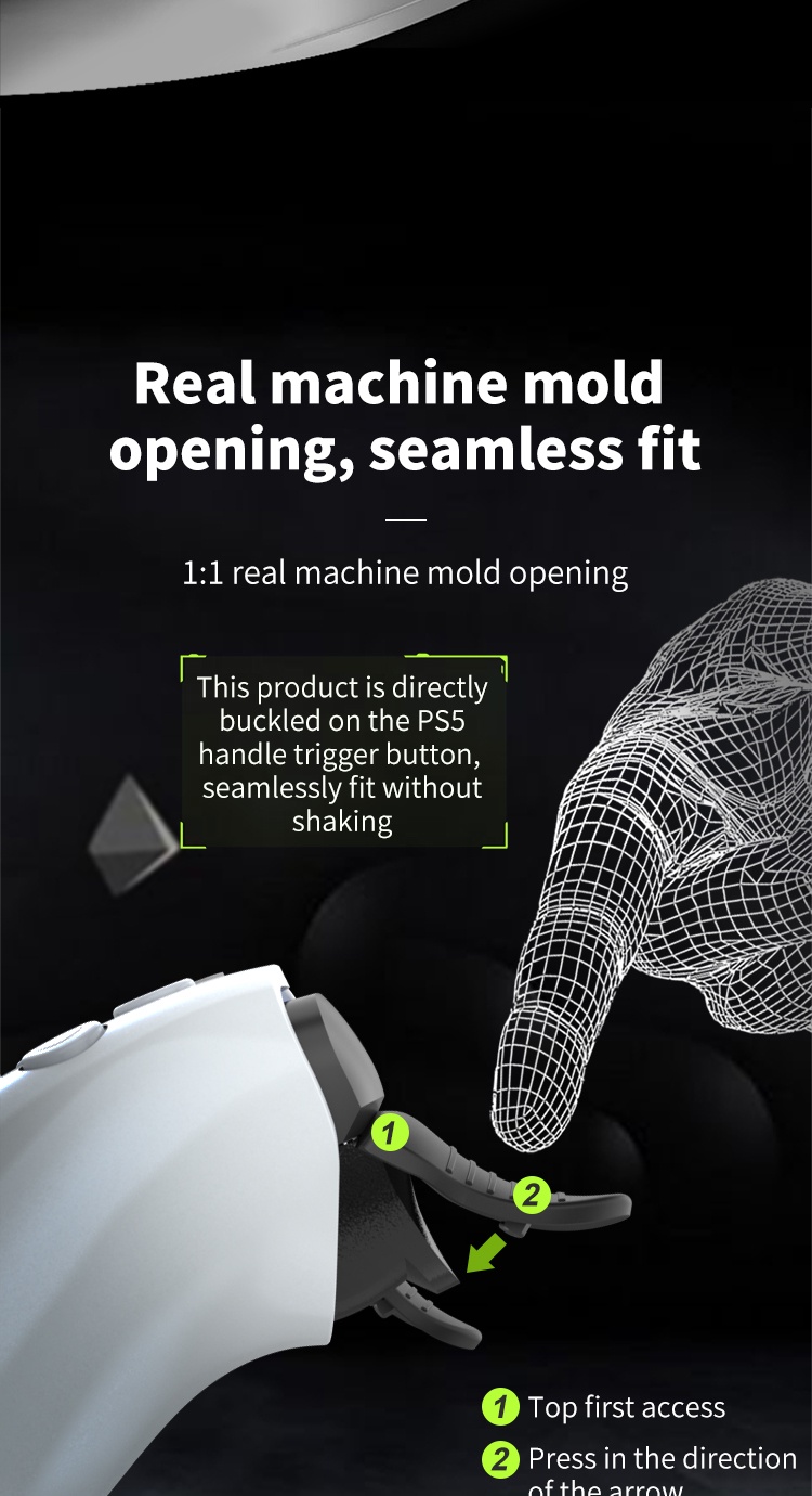 Playstation 5 L2 R2 Trigger Extender Lengthened Extended Buttons for ...