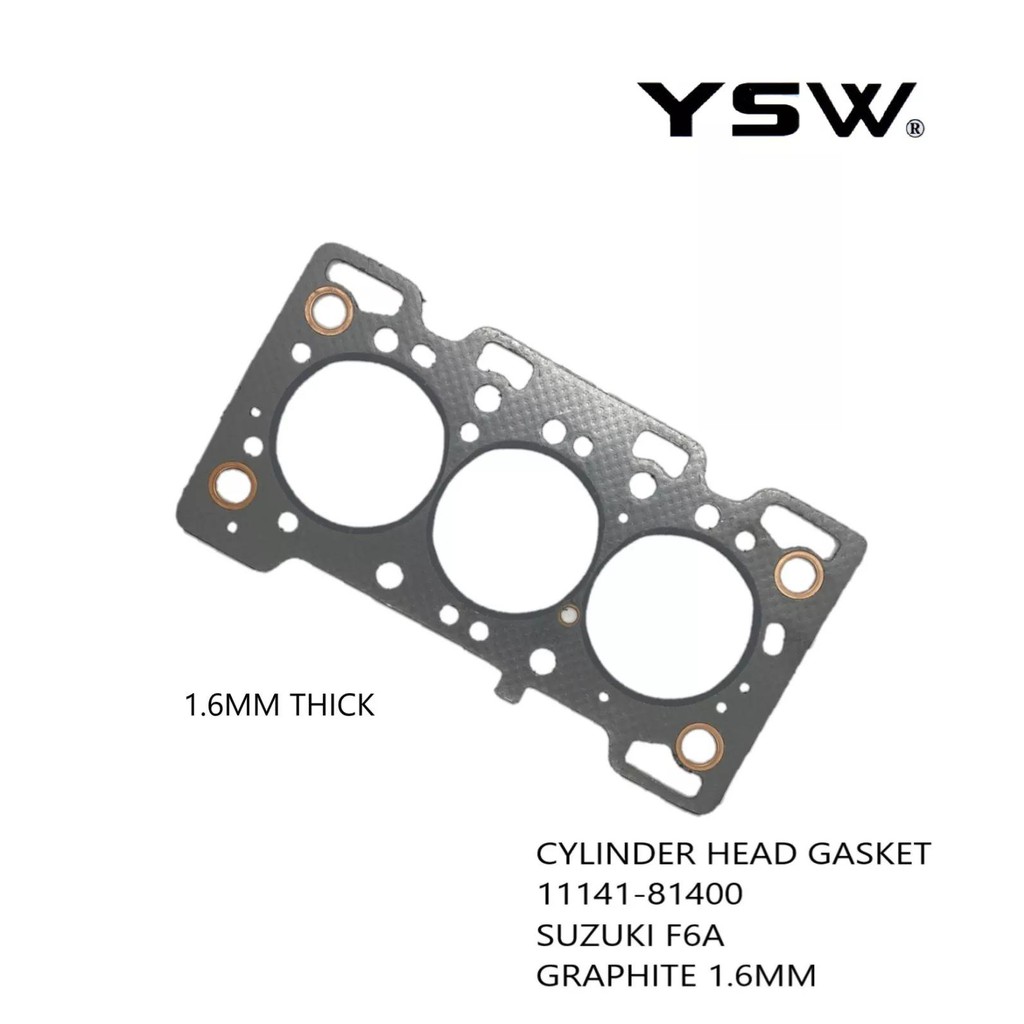 CYLINDER HEAD GASKET SUZUKI F6A GRAPHITE 1.6MM Replacement part no ...