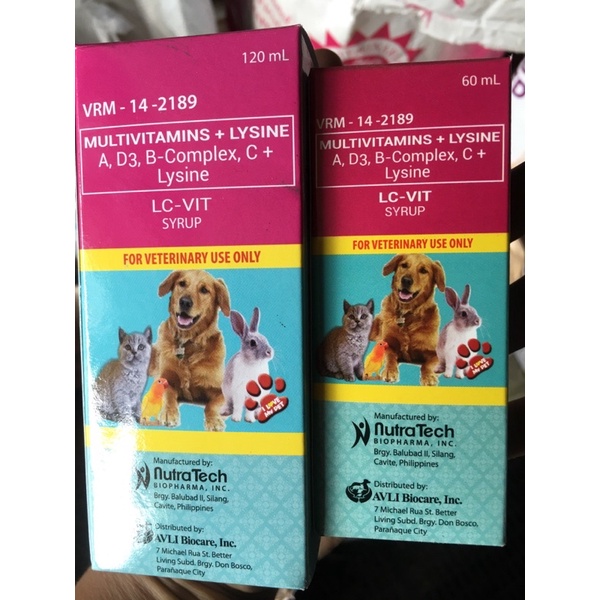 LC VIT syrup vitamins for dog(60m and 120ml) | Shopee Philippines