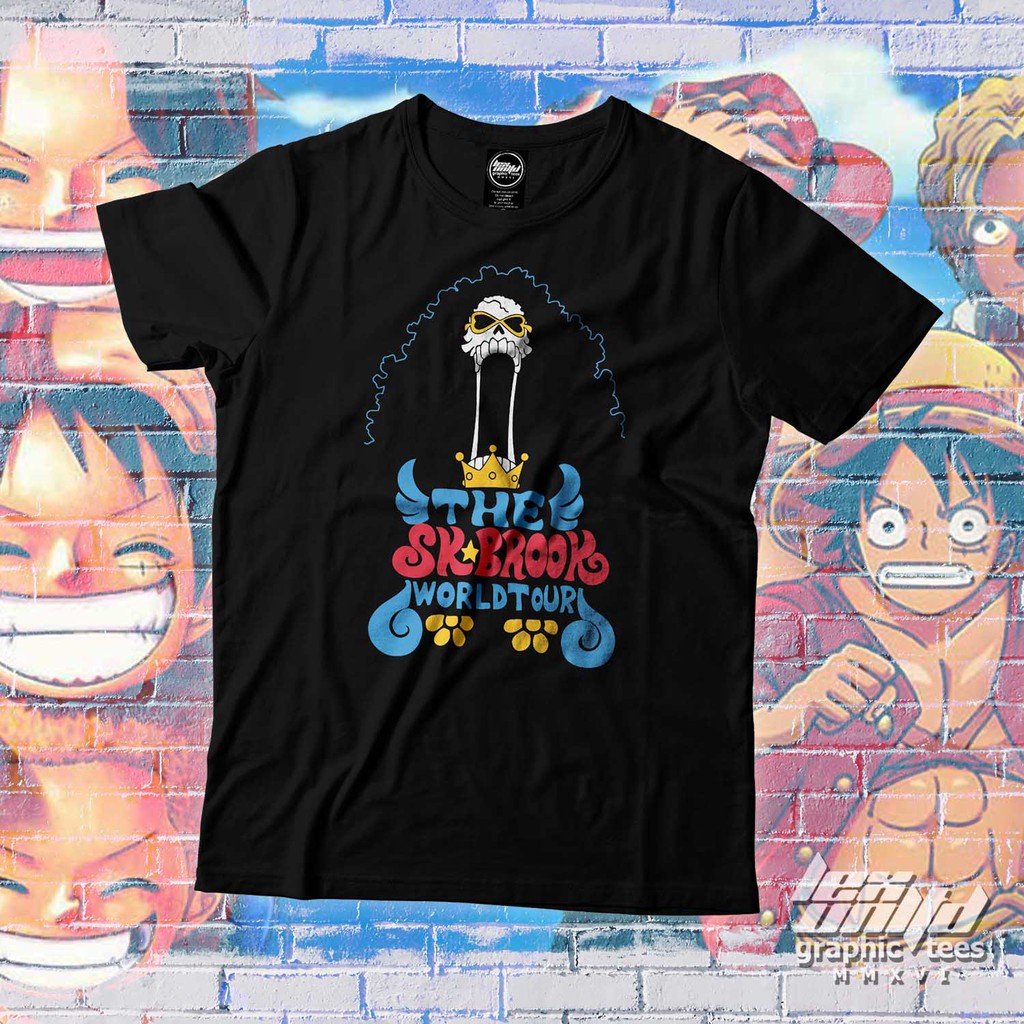 Anime One Piece Shirt (Brook World Tour) | Shopee Philippines
