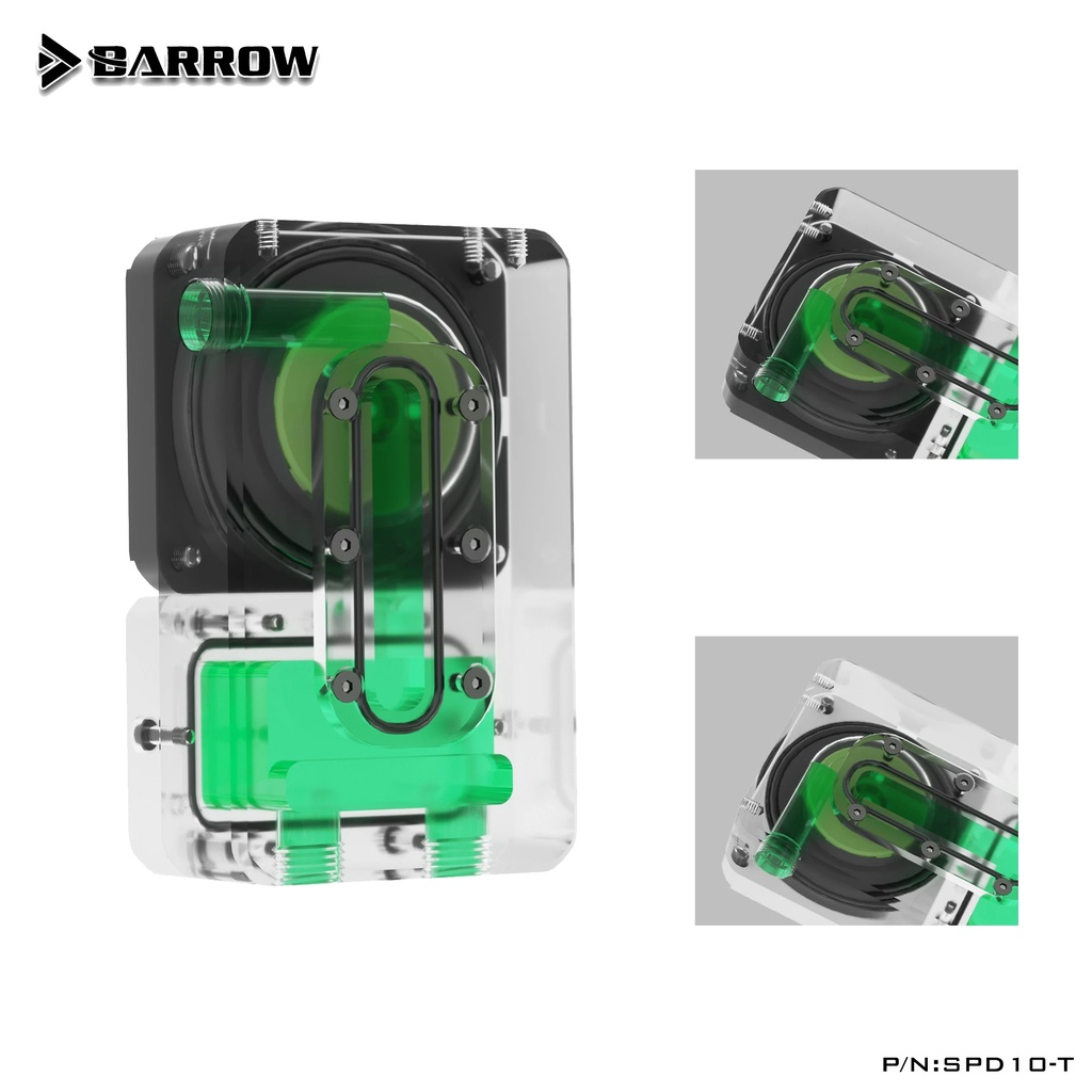 Barrow DC12V 10W PWM Water Cooler Integrated Pump Water Tank for ITX ...