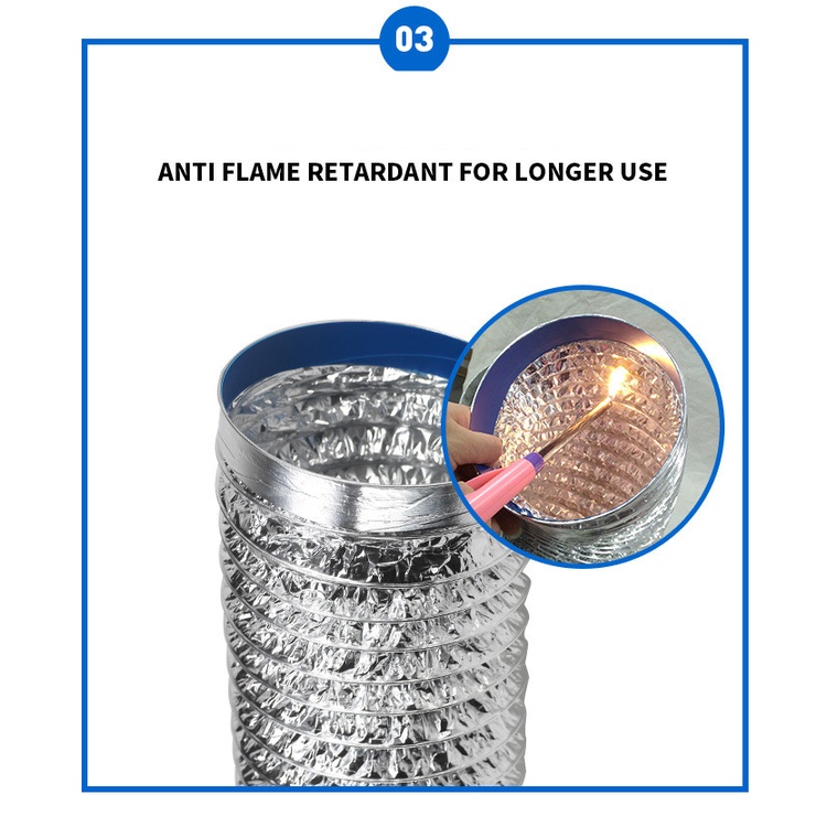 3M Aluminum Foil Retractable Ventilation Duct Insulation Duct Hose ...