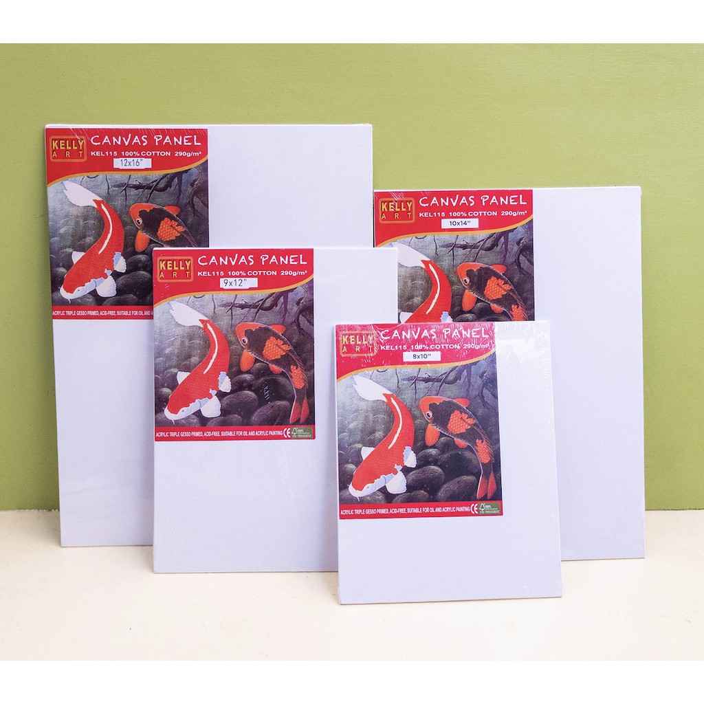 Kelly Art Canvas Panel 8x10, 9x12, 10x14, 12x16 inches (100% Cotton ...