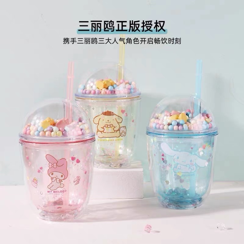 Miniso Sanrio my melody/cinnamoroll Cup With Straw 435ml | Shopee ...