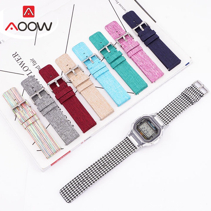 Woven Nylon Strap for Casio G-Shock GA-110 400 DW-5600 DW-6900 G-5600 ...