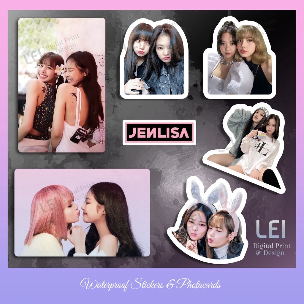JENLISA Unofficial Waterproof Vinyl Stickers and Photocards | Shopee ...