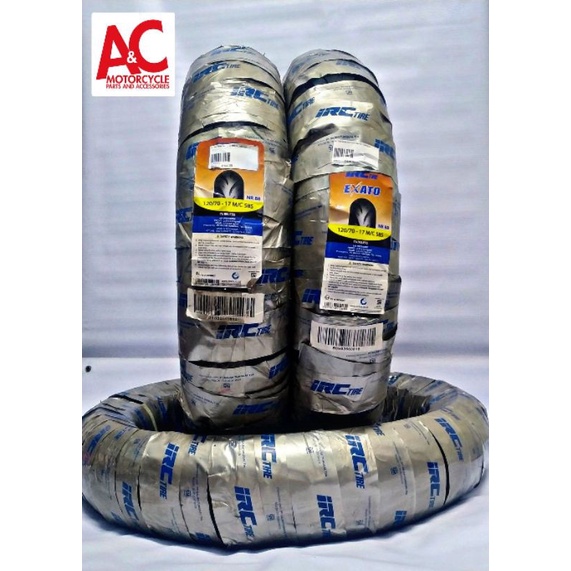 IRC Exato NR88 Motorcycle Tire Tubeless Size 17 (100/80, 110/70,120 ...
