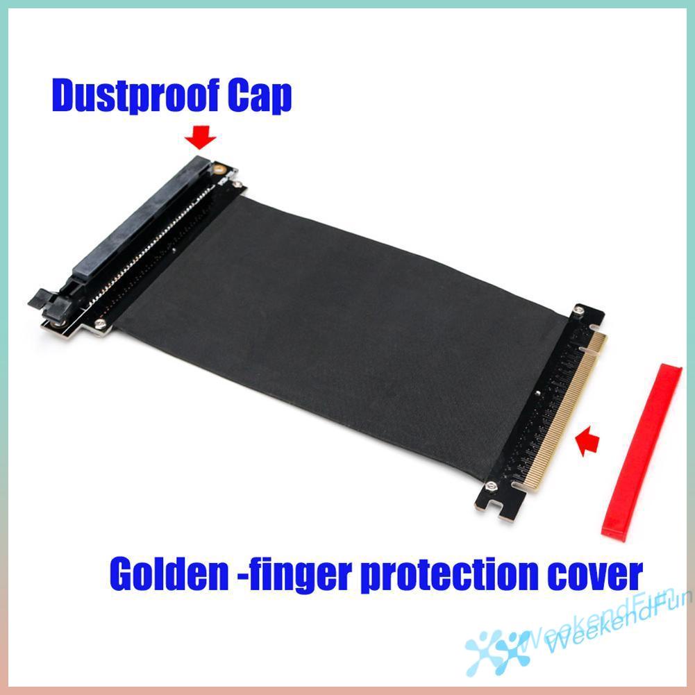 PCI-Express PCI-E3.0 16X Adapter Riser Card Flexible Extension Port PC ...