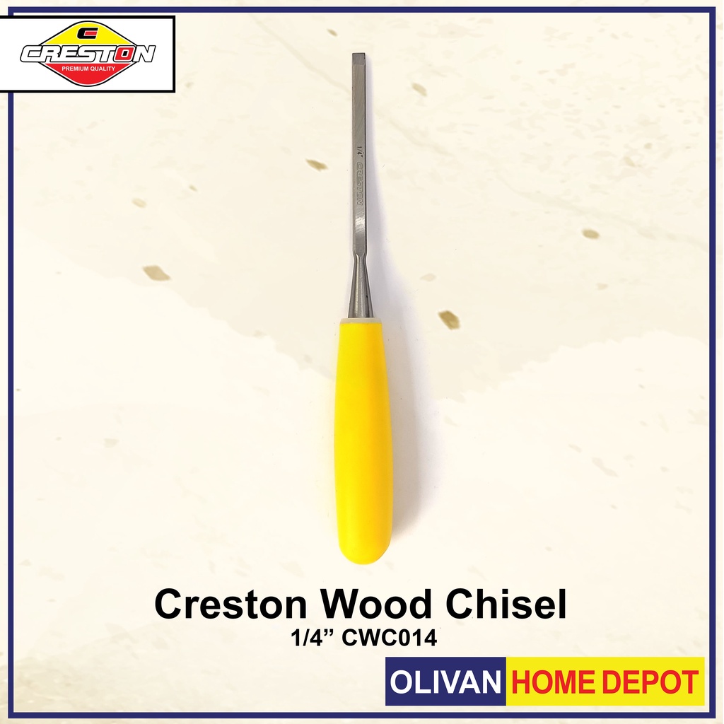 CRESTON Forged Steel Wood Chisel / Wood Carving Chisel 1/4,1/2,5/8,3/4 ...