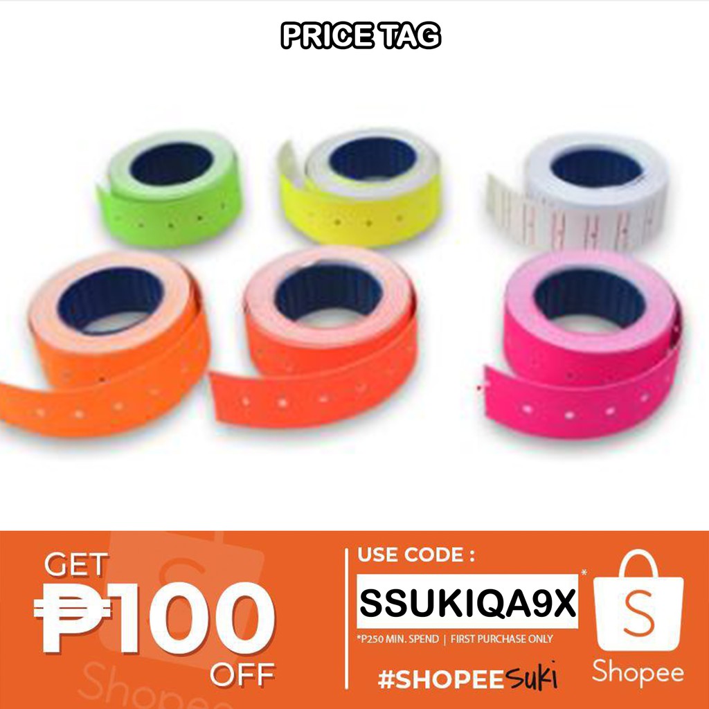 1 Roll Price Tag Paper Adhesive | Shopee Philippines