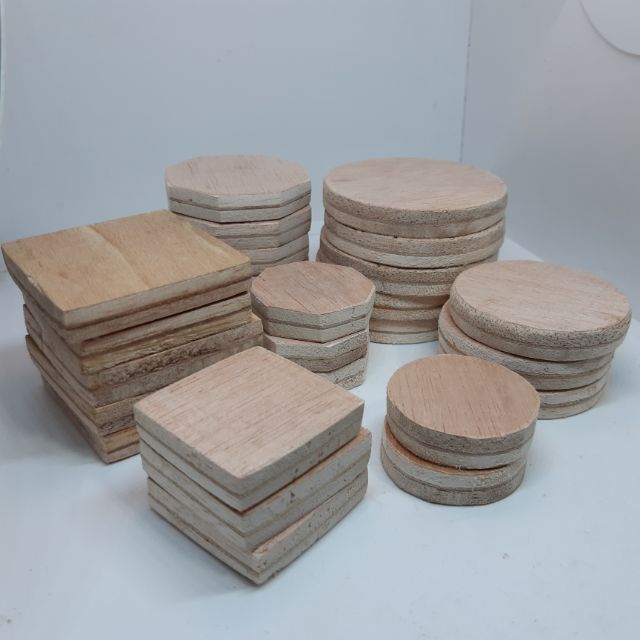 Wooden Stand for mini figures (circle and square) | Shopee Philippines