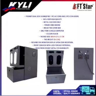 Pisonet 2N1 Universal DUAL COINSLOT BOX Pisowifi Video Machine/Piso ...