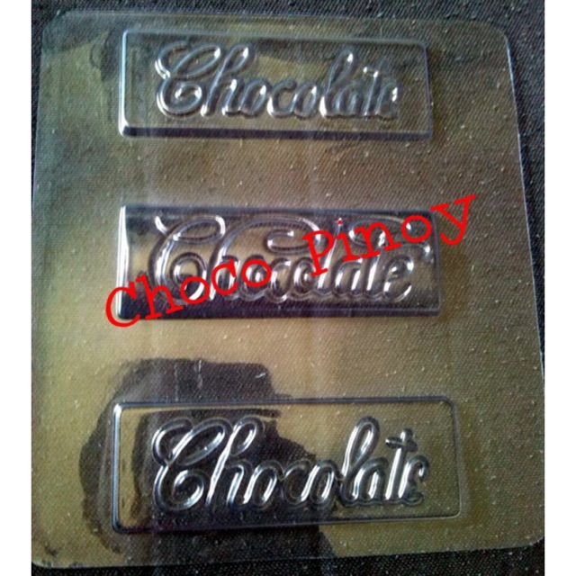 Choco Pinoy Onhand Chocolate Bar Molder with Chocolate Word | Shopee ...