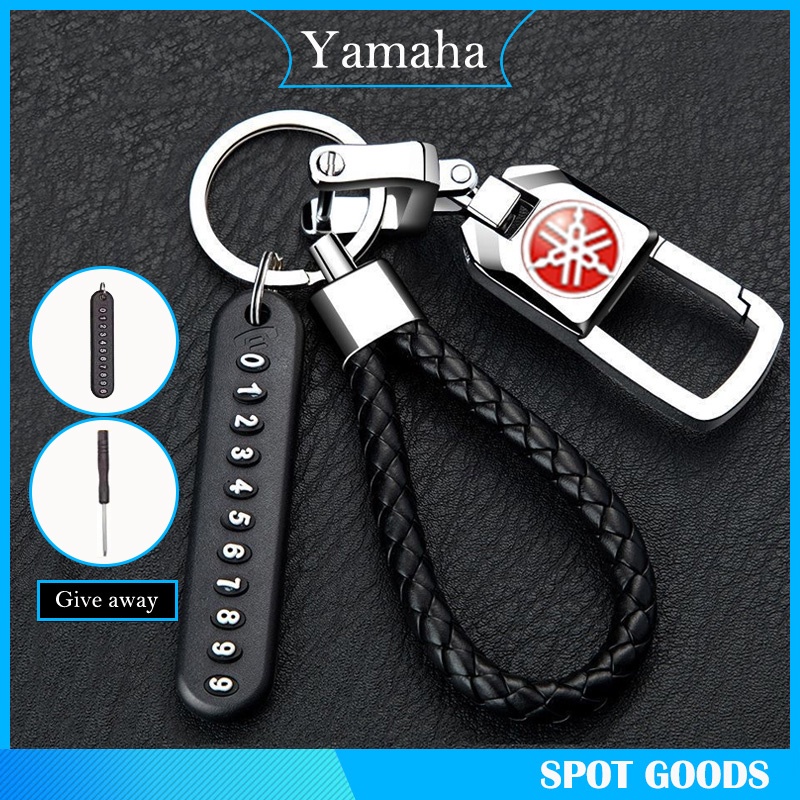 Yamaha Car Logo Keychain Creative Car Key Chain Alloy Metal Keyring ...
