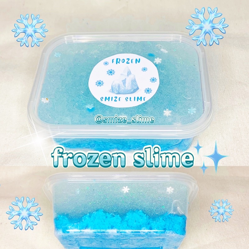 Frozen slime 200cc 200ml frozen elsa slime snowy ice | Shopee Philippines