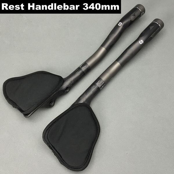 TOSEEK Full Carbon Triathlon Time Trial TT Bike Handlebar + Rest Bar ...