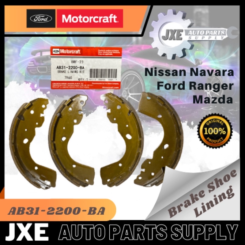 Ford Motorcraft Brake Shoe Lining Kit (AB31-2200-BA) for Ford Ranger ...