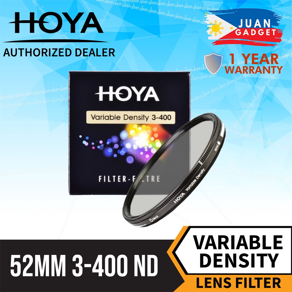 Hoya 52mm Variable Neutral Density 3-400 ND Filter for Camera Lens | JG ...