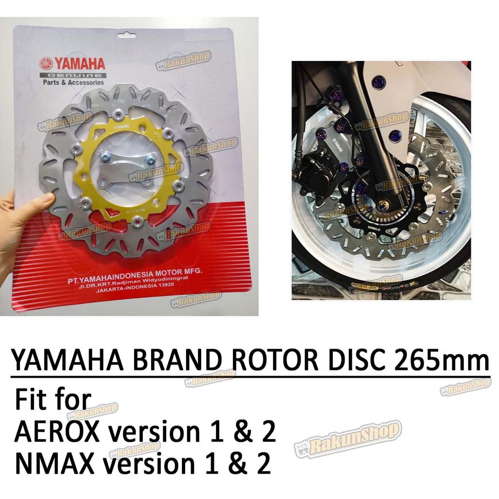 Original Yamaha Rotor Disc / Big Disc type GOLD for Yamaha Aerox Nmax ...