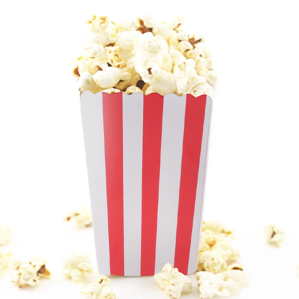 24 Pcs Popcorn Machine Bags Bulk Disposable Containers White ...