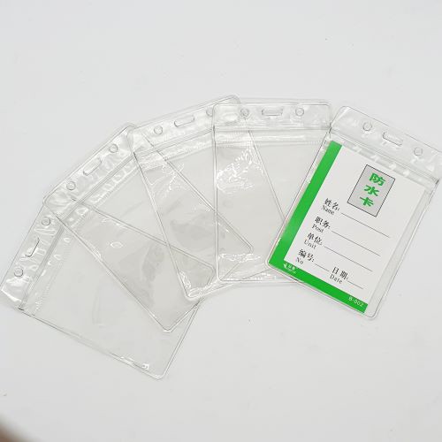 Clear ID Card Name Tag Work Permit holder Kad ID Lutsinar B-002 (10 Pcs ...