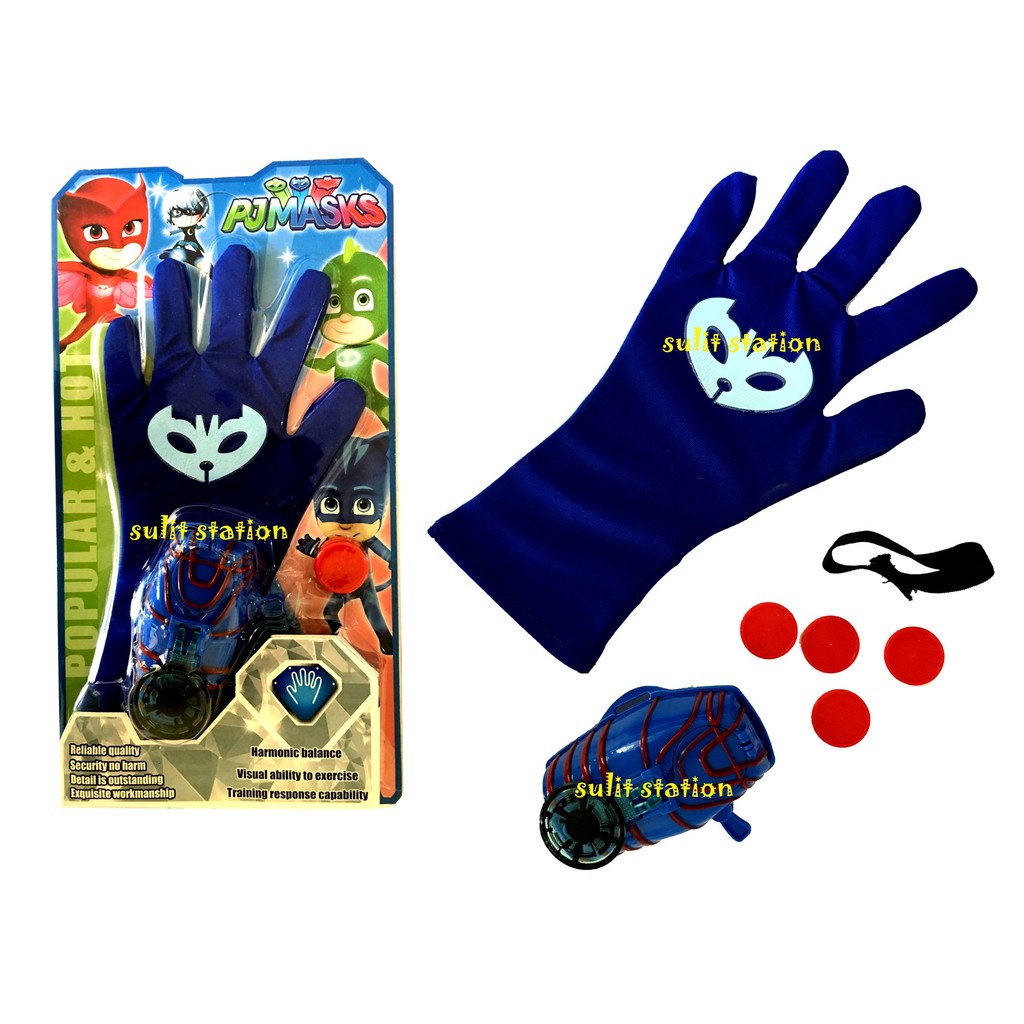PJ MASKS CATBOY HAND GLOVES WRIST STRIKE LAUNCHER TOYS | Shopee Philippines