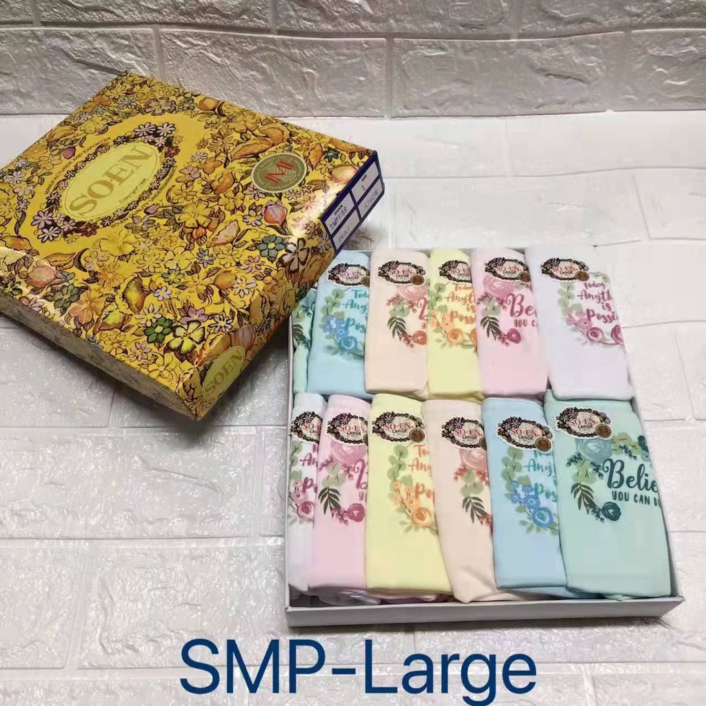 Original SOEN SEMI-FULL PANTY SMP for Women/Teens ASSORTED COLOR and ...