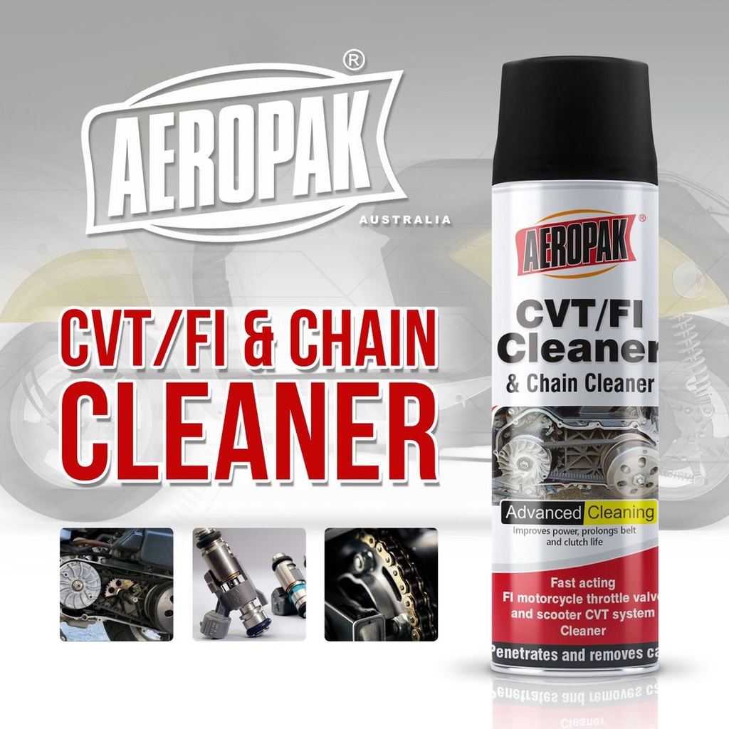 AEROPAK CVT/FI AND CHAIN CLEANER 500ML | Shopee Philippines